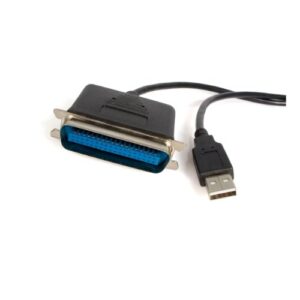 startech.com 6 ft. (1.8 m) usb to parallel port adapter - ieee-1284 - male/male - usb to centronics cable (icusb1284)