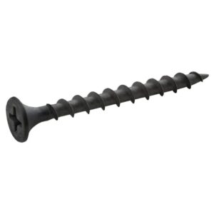 grip rite 158cdws1 1-5/8-inch 6 coarse thread drywall screw with bugle head, 1 pound, black, 200 count