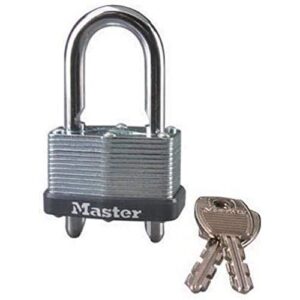 master lock 510d lock with adjustable shackle, 1-3/4-inch , silver