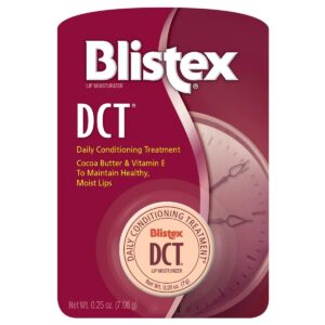 blistex dct daily conditioning treatment, 0.25 ounce (pack of 12) – lip moisturizer with vitamin e, soften & smooth lips surface daily lip care product, works in all climates