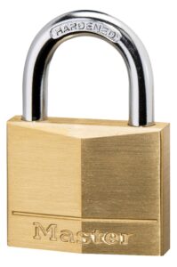 master lock 140d padlock, 1 pack, brass