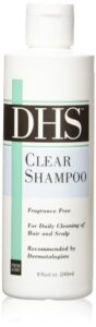 dhs clear shampoo fragrance free 8 oz