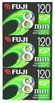 fuji 3-pack 120-minute 8mm tapes (8mm3pk)