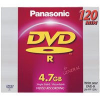 panasonic lmrf-120u blank dvd-r disc