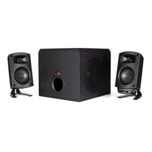 klipsch promedia 2.1 thx certified computer speaker system (black)