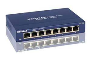 netgear gs108na prosafe 8-port gigabit ethernet desktop switch