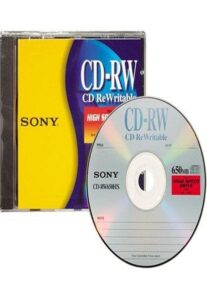 sony cd-rw high speed rewritable disc (one-pack)