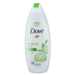 dove go fresh refreshing body wash revitalizes and refreshes skin cucumber and green tea effectively washes away bacteria while nourishing your skin 12 oz