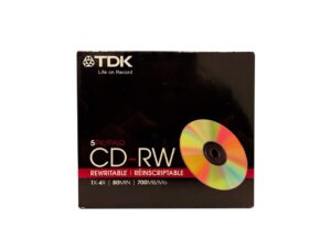 tdk cdrw80 recordable and rewriteable cd