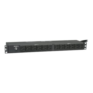 tripp lite basic pdu, 30a, 24 outlets (5-15r), 120v, l5-30p input, 15 ft. cord, 1u rack-mount power (pdu2430)