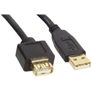 tripp lite usb 2.0 hi-speed extension cable (a m/f) 6-ft. (u024-006) , black