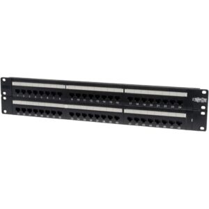 tripp lite 48-port 2u rackmount cat5e 110 patch panel 568b, rj45 ethernet(n052-048)