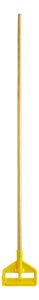 rubbermaid commercial products invader 60" wood wet mop handle, natural, for professional/industrial floor cleaning, compatible with 1" headband mops