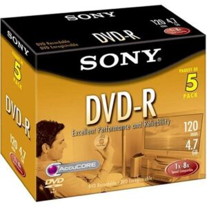 sony dvd-r 16x 4.7 gb (5-pack)