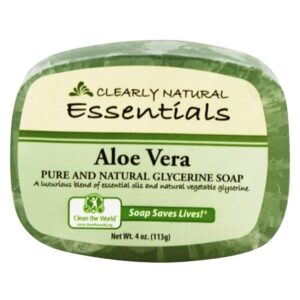 clearly natural essentials aloe vera pure and natural glycerine soap 4 oz