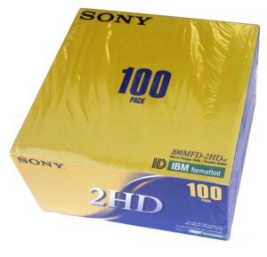 sony 100 high-density floppy disks pc