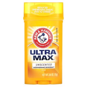 arm & hammer ultramax anti-perspirant deodorant invisible solid unscented 2.60 oz