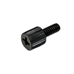 startech.com 6-32, 5/16in long black metal computer case thumbscrew - pkg of 50 (screwthumb)