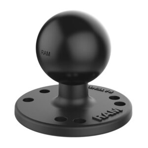 ram mounts round plate with ball ram-202u with c size 1.5" ball