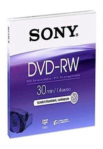 sony 8cm dvd-rw with hangtab - single