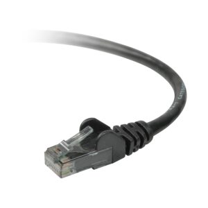 belkin a3l980b50-blk-s cable,cat6,utp,rj45m/m,50',blk,patch,snagless,black