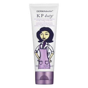 dermadoctor kp moisturizing lotion the original dermatologist formulated body cream for keratosis pilaris, treats dry, rough, and bumpy skin, strawberry legs treatment, 10% ahas + phas - 4 oz