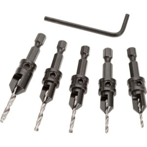 insty bit g2575 pilot countersinks - set of 5