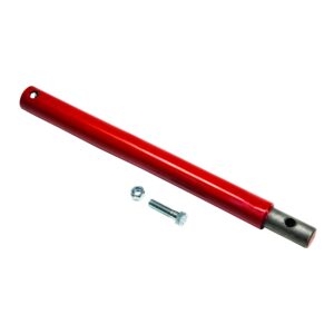 earthquake ext12 12-inch earth auger extension, durable powder coated steel construction, mounting hardware included, red