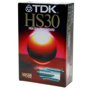 tdk ec-30 hsen vhs-c video cassette