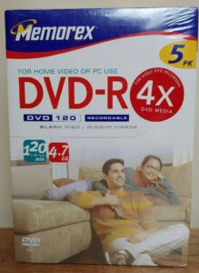 memorex 4.7gb dvd-r media (10-pack)