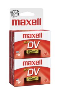 maxell 298022 60 minute digital mini video camcorder tape - 4 pack