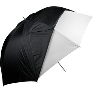 westcott 2021 60in. optical white satin umbrella with removable black cover