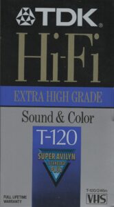 tdk t120hf hi-fi vhs tape (120 minutes)