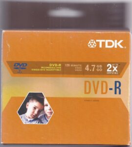 tdk dvd-r47s5 recordable dvd disc