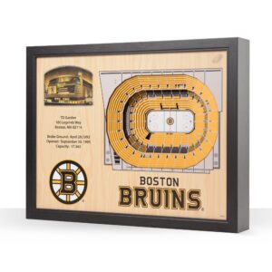 youthefan nhl boston bruins 25-layer stadiumviews 3d wall art - td garden