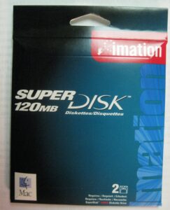 imation 2-pack ls-120 superdisk - mac formatted - 120 mb storage media - super disk