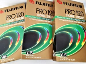 fuji pro t-120 high-grade recordable vhs cassette tapes (3 pack)