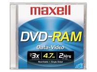 maxell 5pk dvd-ram 4.7 w/jc (636071)