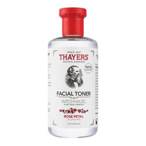 thayers facial toner, witch hazel with aloe vera, rose petal, 12 fl oz