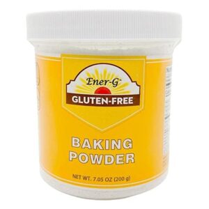 aluminum-free baking powder substitute by ener-g | gluten free, vegan, nut free, non-gmo, kosher | 7.05 oz package