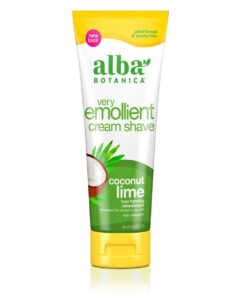 alba botanica very emollient cream shave, coconut lime, 8 oz