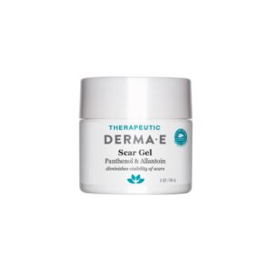 derma e scar gel – scar treatment for face – hydrating gel for acne scars, burns & stretch marks with panthenol & allantoin, 2 oz