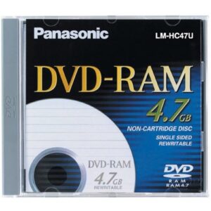 panasonic lm-hb47lu 4.7gb single-sided dvd-ram disc