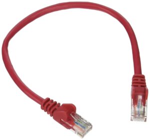 belkin 1-foot cat5e snagless patch cable (red)