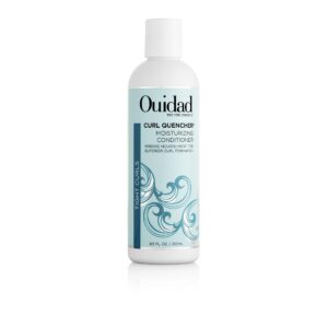 ouidad curl quencher moisturizing conditioner - 8.5 fl oz, curl defining hair conditioner for soft, nourished & hydrated curls, helps repair damage, creamy detangling conditioner, for tight curls