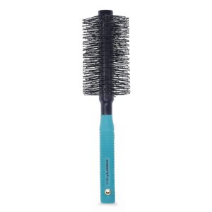 spornette double stranded xl round brush, nylon bristles - round brush for straightening, anti-frizz, detangling, volumizing - styling for wavy & curly, medium & long hair lengths (2.25 inches)