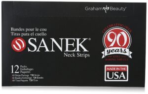 sanek display neck strips, 60 count, pack of 12