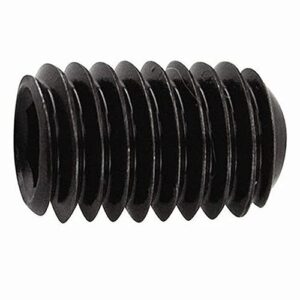 holo-krome 42038, 5/16-18x1/4 knurled point socket set screw, steel, black oxide, 100/pk