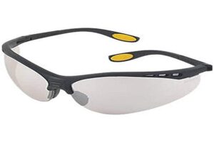 dewalt dpg58-1c reinforcer clear lens high performance protective safety glasses with rubber temples