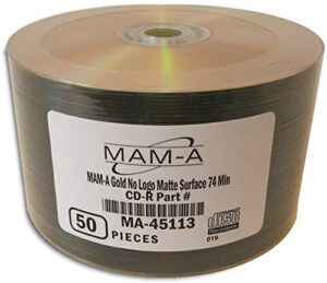 mam-a gold standard - 100 x cd-r - 650 mb ( 74min ) 52x - brick - storage media